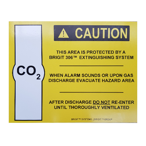 Caution Exit Sign C02