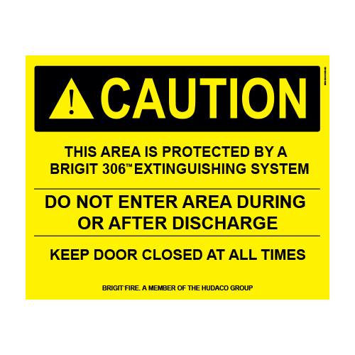 Caution Exit Sign C02