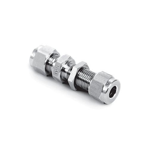 S/s single ring fitting : Ø8 tube fitting - cross panel