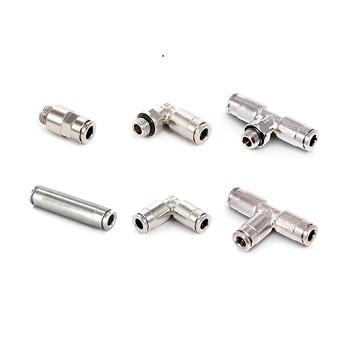 Quick connection / tee / Ø6 / Brass NP / EPDM fitting